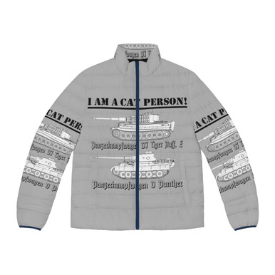 I Am A Cat Person Puffer Jacket - 1940s Military Inspired Design ...