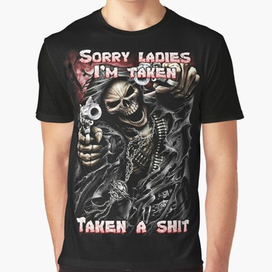 Edgy Skull Cursed Meme Graphic T-Shirt - nerdoutloudpod