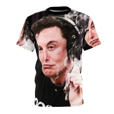 Unofficial Elon Musk Inspired Smoking Weed Meme T-Shirt - nerdoutloudpod