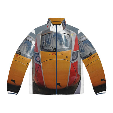 Sleek LNER Azuma Train Puffer Jacket - High-Speed Rail Style ...