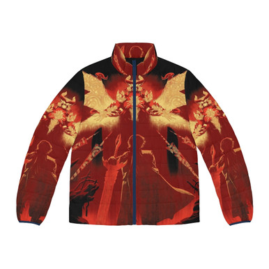 Red Devil May Cry Puffer Jacket for Gamers | Winter Outerwear ...