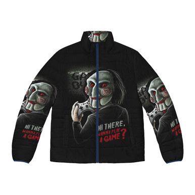 Wanna Play A Game? Puffer Jacket for Horror Movie and Gamer Fans ...