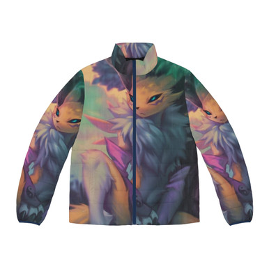 Renamon Inspired Digimon Puffer Jacket | Rainy Renamon - nerdoutloudpod