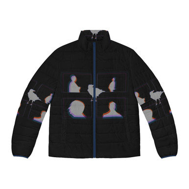 Alfred Hitchcock Inspired Crow Puffer Jacket | Fan Art Apparel ...