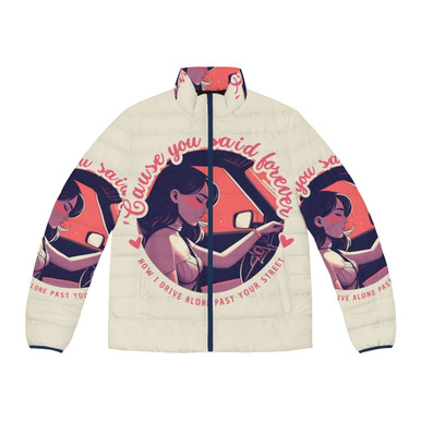 Olivia Rodrigo "Sour" Drivers License Puffer Jacket - nerdoutloudpod