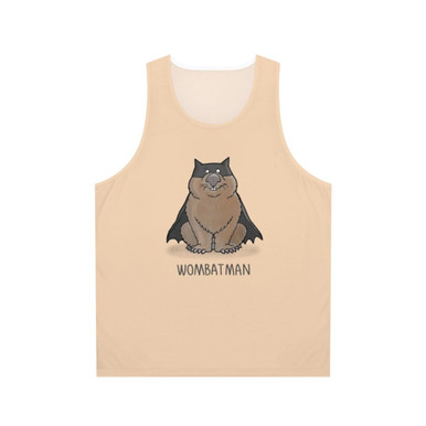 Wombat-Inspired Superhero Unisex Tank Top | Australia Animal Lover Gift ...