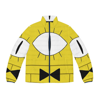 Gravity Falls Inspired Bill Cipher Puffer Jacket - nerdoutloudpod