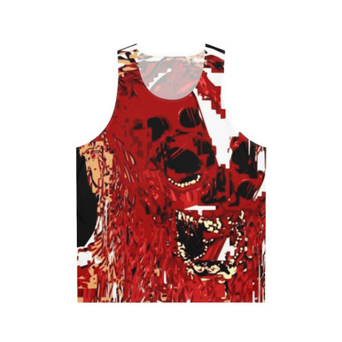 Unisex Wojak Scream Horror Pink Tank Top - nerdoutloudpod