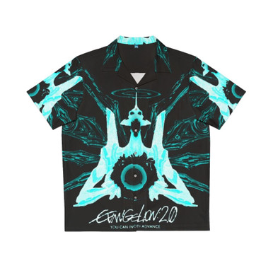 Evangelion 2.0 Eva Unit 01 Angel Logo Hawaiian Shirt - nerdoutloudpod