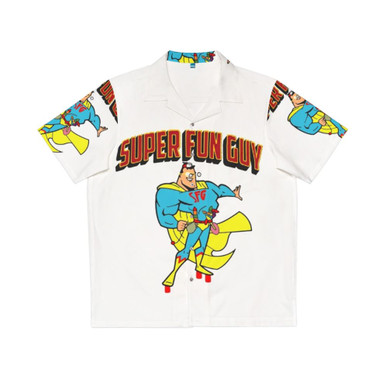 Super Fun Guy Hawaiian Shirt - Tropical Graphic Tee - nerdoutloudpod