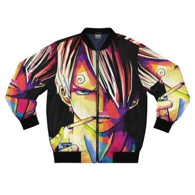 One Piece Sanji Anime Bomber Jacket - nerdoutloudpod