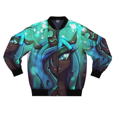 Queen Chrysalis My Little Pony Changeling Bomber Jacket - nerdoutloudpod