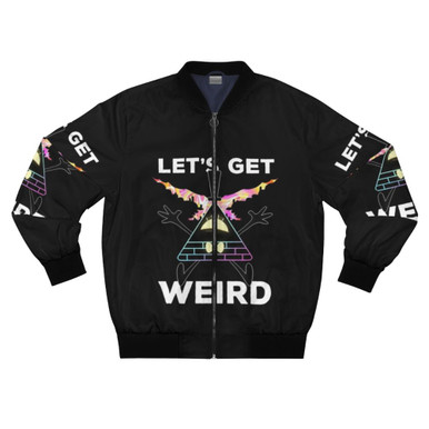 Gravity Falls Bill Cipher Bomber Jacket - Let's Get Weird - nerdoutloudpod