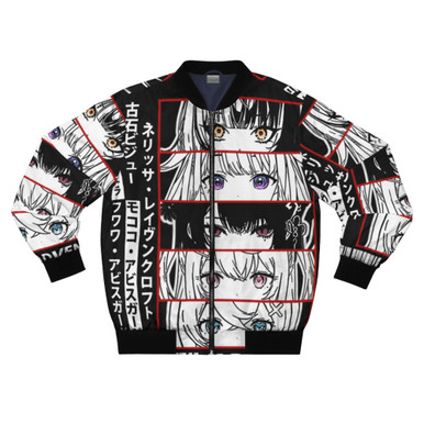 Hololive EN Bomber Jacket with Holo Advent Panel - nerdoutloudpod