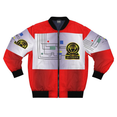 Bioman Super Sentai Inspired Red Bomber Jacket - nerdoutloudpod