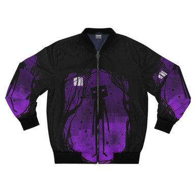 Enderman Minecraft Bomber Jacket - nerdoutloudpod