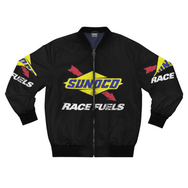 Vintage Sunoco Race Fuels Logo Bomber Jacket - nerdoutloudpod