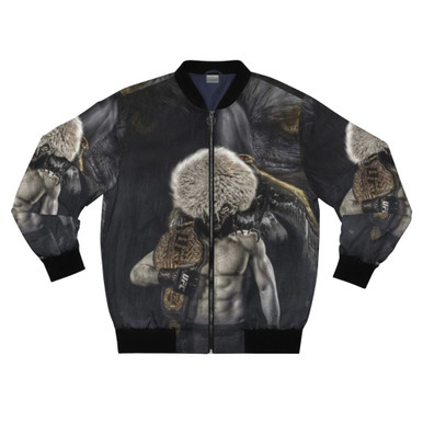 Khabib Nurmagomedov UFC GOAT Bomber Jacket - nerdoutloudpod