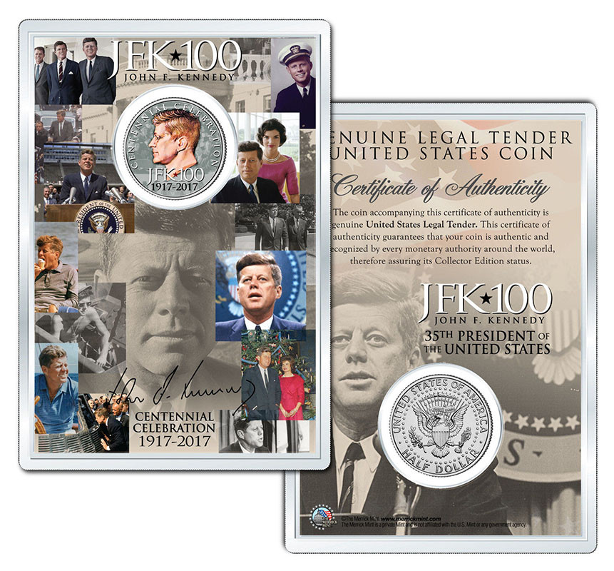 JFK100 John F. Kennedy Centennial 2017 "Profile" JFK Half Dollar Coin ...
