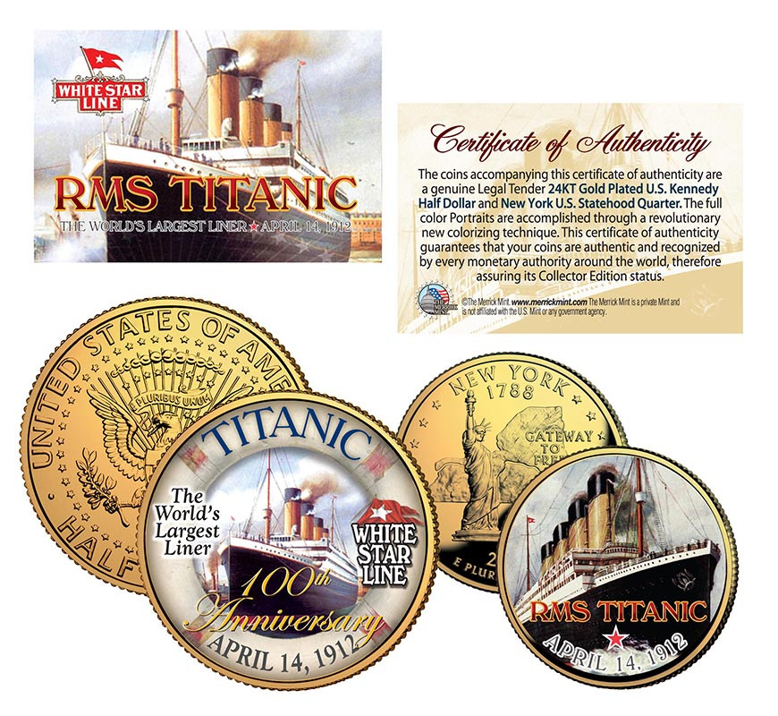 The Titanic 100th Anniversary 2 Coin Set