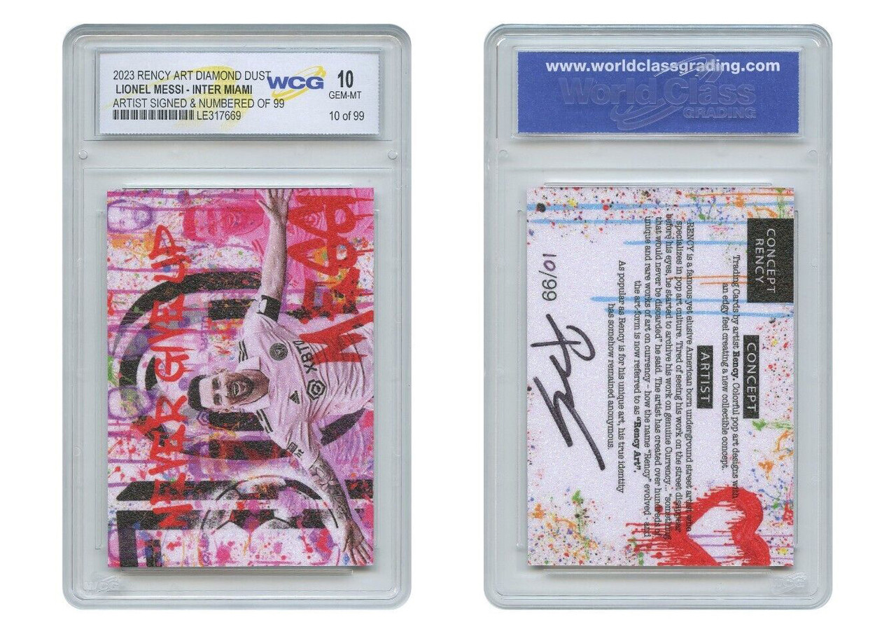 2023 Lionel Messi INTER MIAMI DD Trading Card Signed by Rency LTD 99 ...