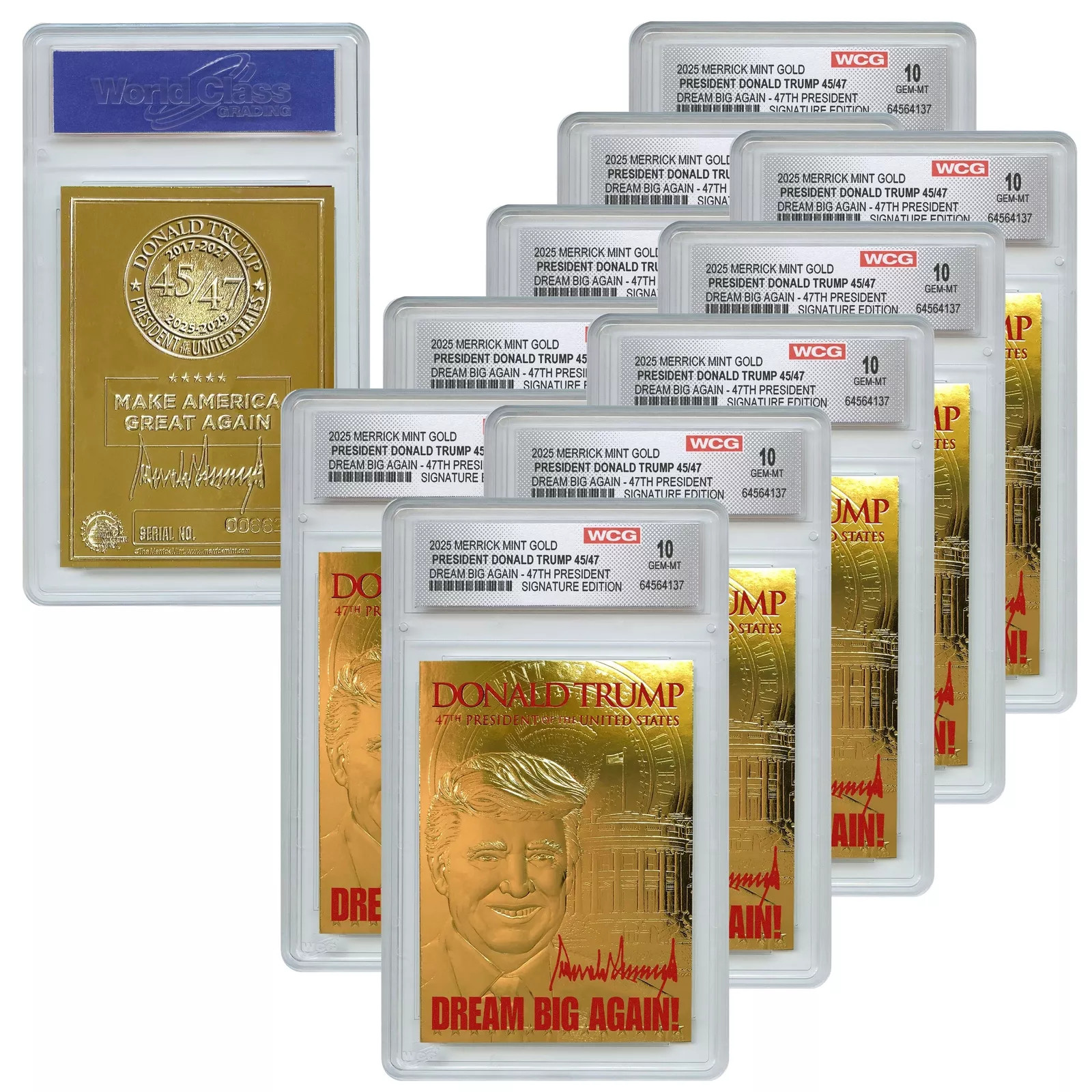 President Trump Novelty Coins & Gold Bills