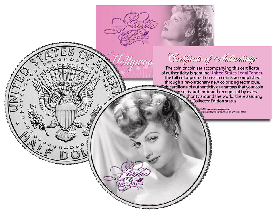 Colorized John F. Kennedy Commemorative JFK Half Dollar Coins