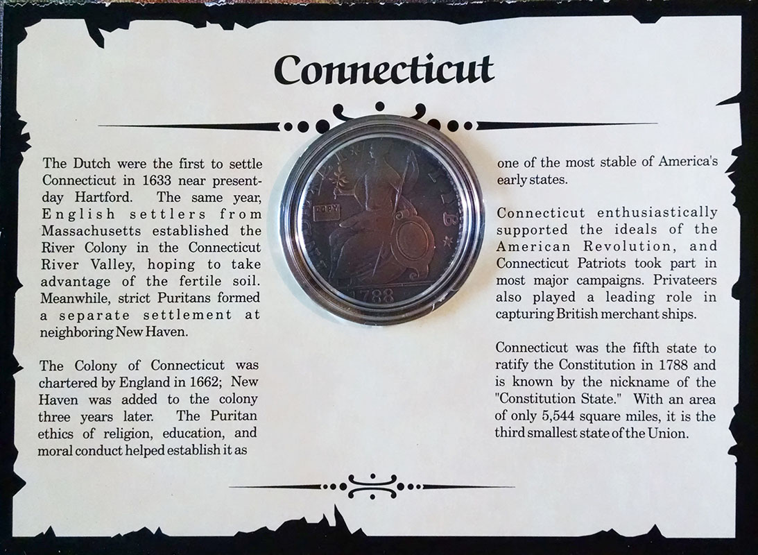 1788 Connecticut Copper Historical Colonial Replica Coin
