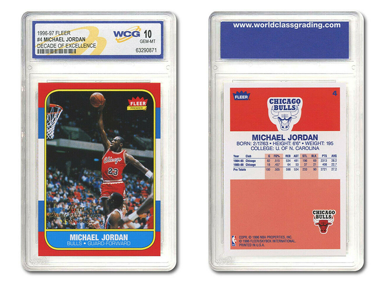 1996-1997 Michael Jordan Fleer Decade of Excellence Rookie #4 Gem Mint 10