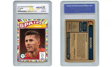 2024 Topps UEFA Official RODRI Euro Soccer Spain Card #17 - Graded GEM ...