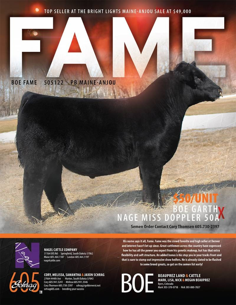 BOE FAME • Cattle Visions • Premier Multi-Breed Online Semen Distributor