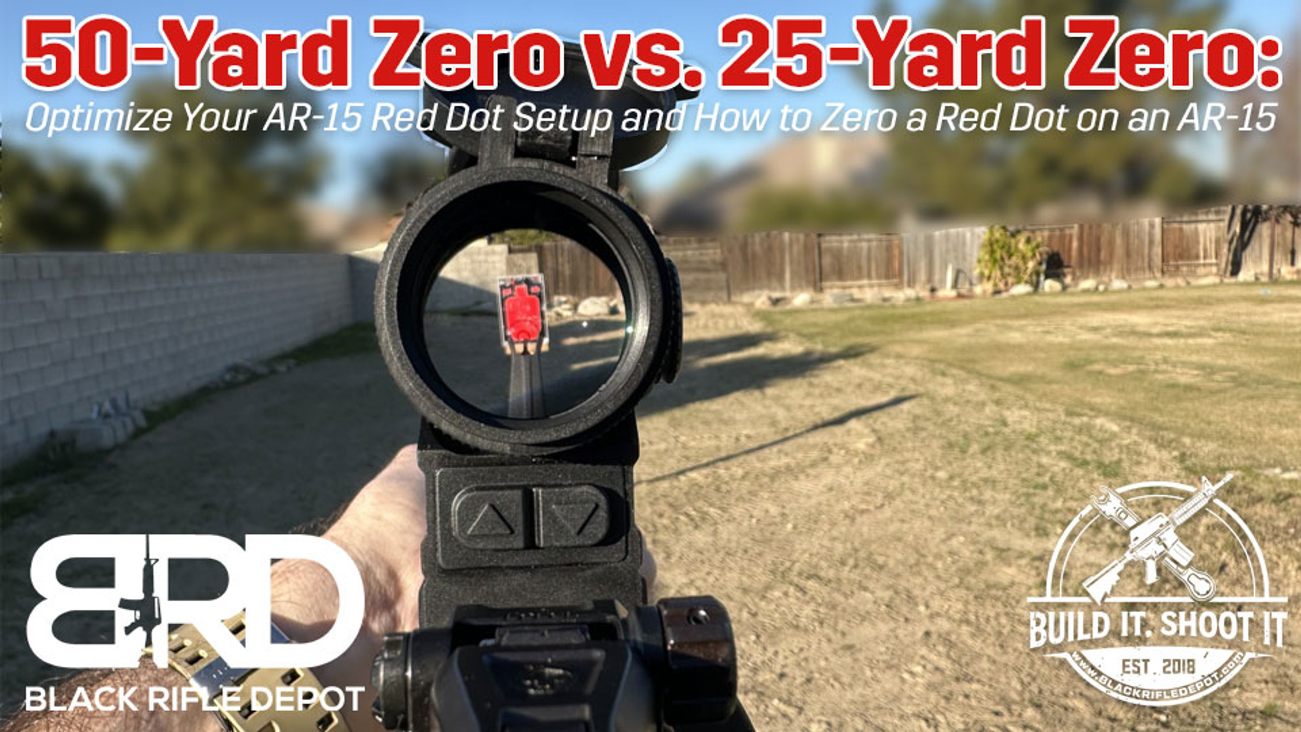 50-Yard Zero vs. 25-Yard Zero: Optimize Your AR-15 Red Dot Setup and How to Zero a Red Dot on an ...