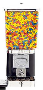 Rhino Pro Metal Bulk Vending Machine w/Cash Drawer Black Candy