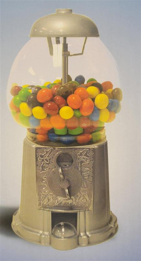 15" Large Candy/Gumball Bank - Silver