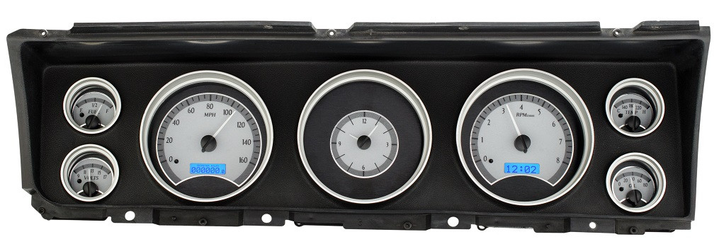 Dakota Digital Dash 67 Chevy Impala Caprice 6 Gauge Cluster System VFD3 ...