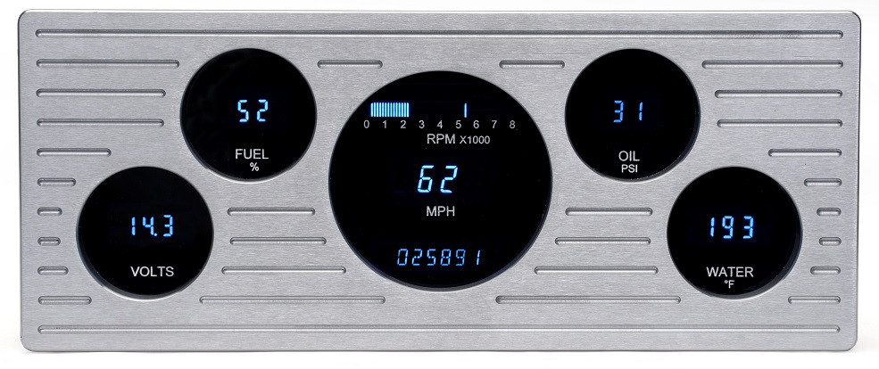 Dakota Digital 39 Ford Car Clock Panel with VFD Clock Gauge ALC-39-CLK