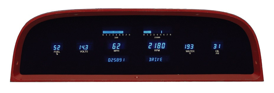 Dakota Digital Dash 63 64 Chevy Impala Full 6 Gauge Cluster System VFD3 ...