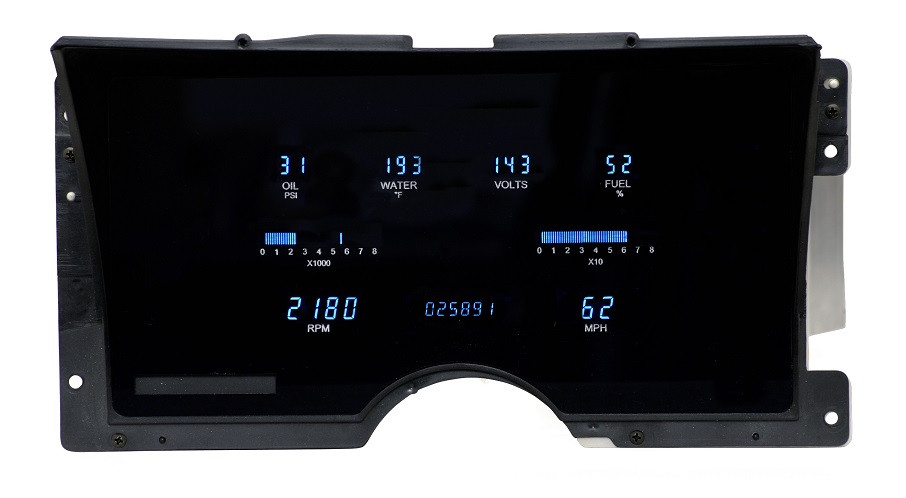 Dakota Digital Dash 86-93 Chevy GMC S-10 S-15 Truck 6 Gauge Cluster ...