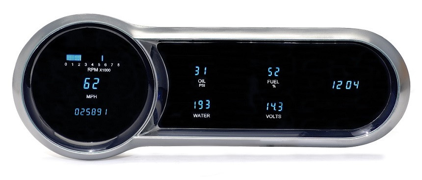 Dakota Digital Dash 52 53 Ford Car 6 Gauge Cluster Instrument System ...