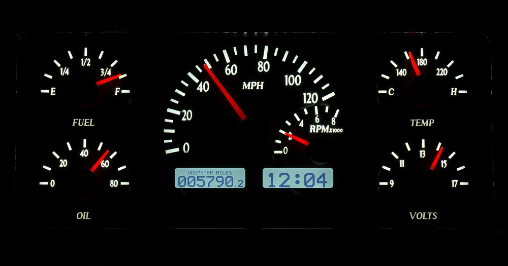 Dakota Digital 1963-72 Jeep Wagoneer J-Trucks Analog Dash Gauge System ...