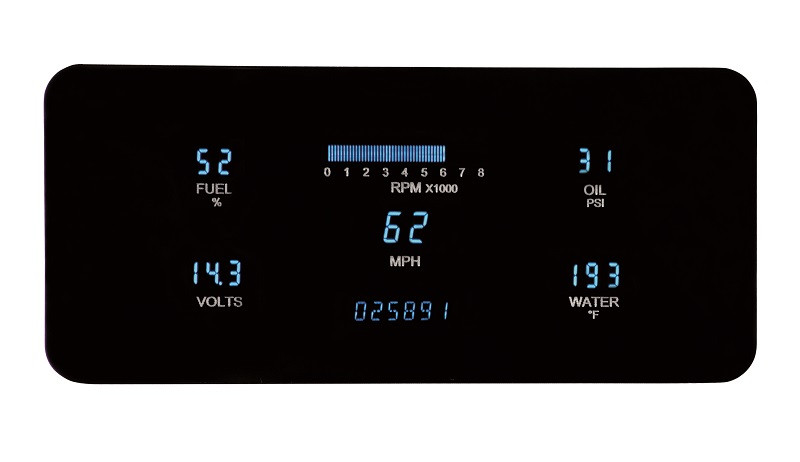 Dakota Digital Dash 67 68 Chevy Camaro Firebird 6 Gauge Cluster VFD3 ...