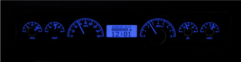 Dakota Digital Universal 3.75x19.5" Rectangle Gauges Analog Dash System ...