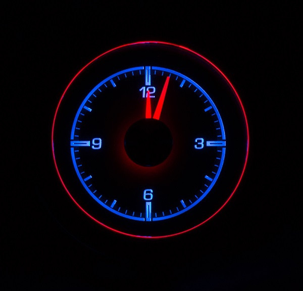 Dakota Digital 55 56 Chevy Car Analog Clock Gauge for HDX gauge HLC-55C
