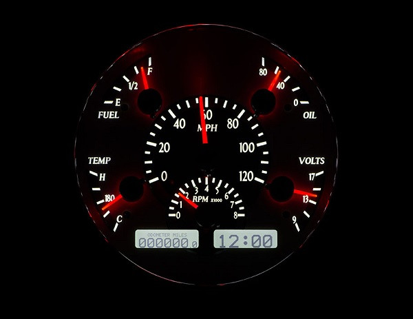 Dakota Digital 49 50 Ford Car Analog Dash Gauges Instrument System VHX-49F