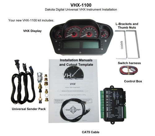 Dakota Digital Universal Competition Analog Dash Gauge Instrument ...