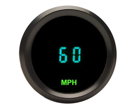 Dakota Digital Universal 2-1/16" Round Mini Speedometer Gauge 255MPH ...