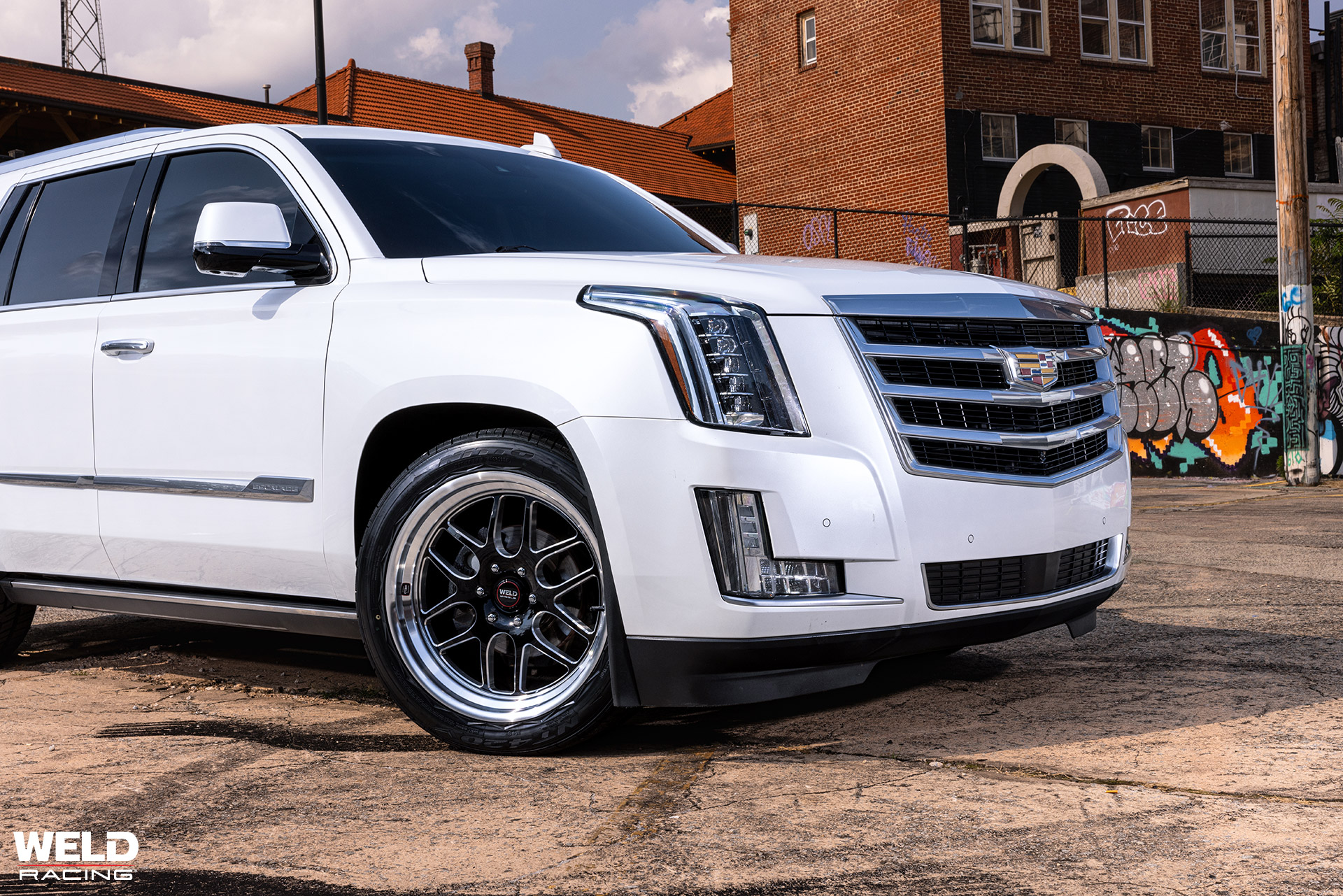 Transform Your Cadillac Escalade with WELD 22x10.5 Gloss Black Solana ...