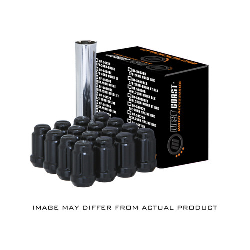 Weld Aftermarket Wheels Conical Lug Nuts Black / Chrome Aragon W123 ...