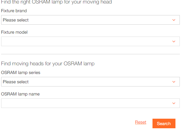 Find the right Osram Lamp for your fitting - MGC Entertainment
