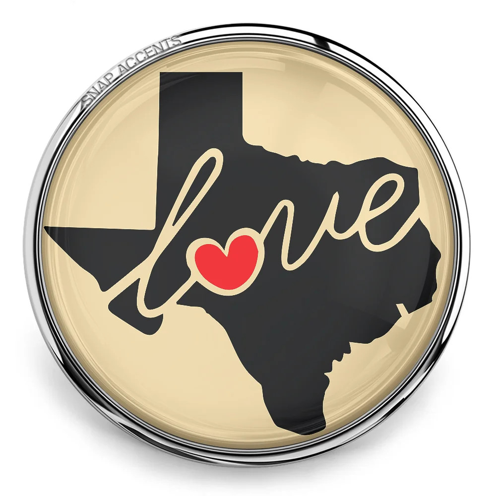 Love Heart Arrows Snap | Snap Jewelry Ginger Charms | SnapAccents